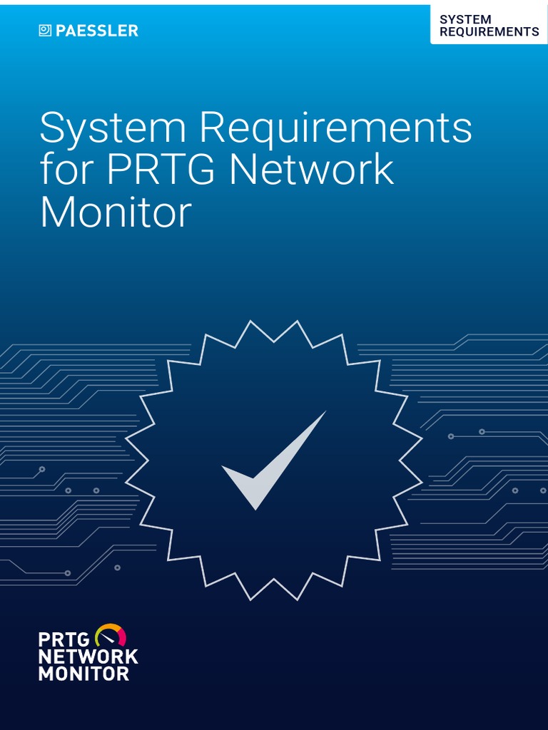 System Requirements For PRTG Network Monitor | Download Free PDF ...