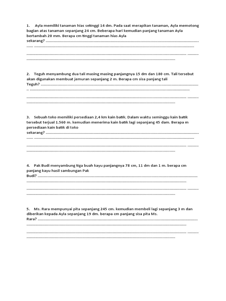 Cerita Panjang | PDF