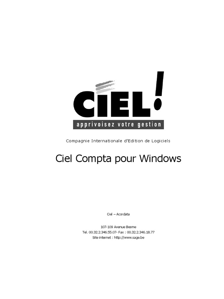 Cours Ciel Compta - Windows | PDF | Application | Microsoft Windows