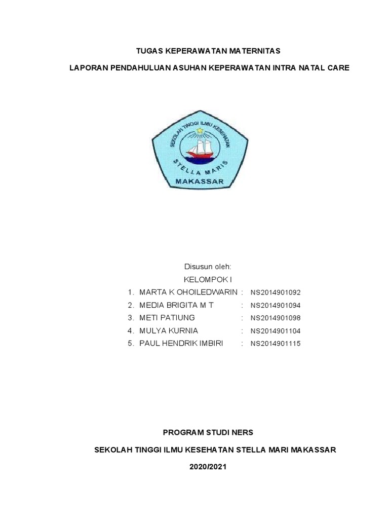 Laporan Pendahuluan Intra Natal Care | PDF