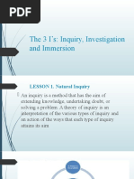 3IS-Inquiries, Investigations and Immersions - Q1 - SHS Applied | PDF ...