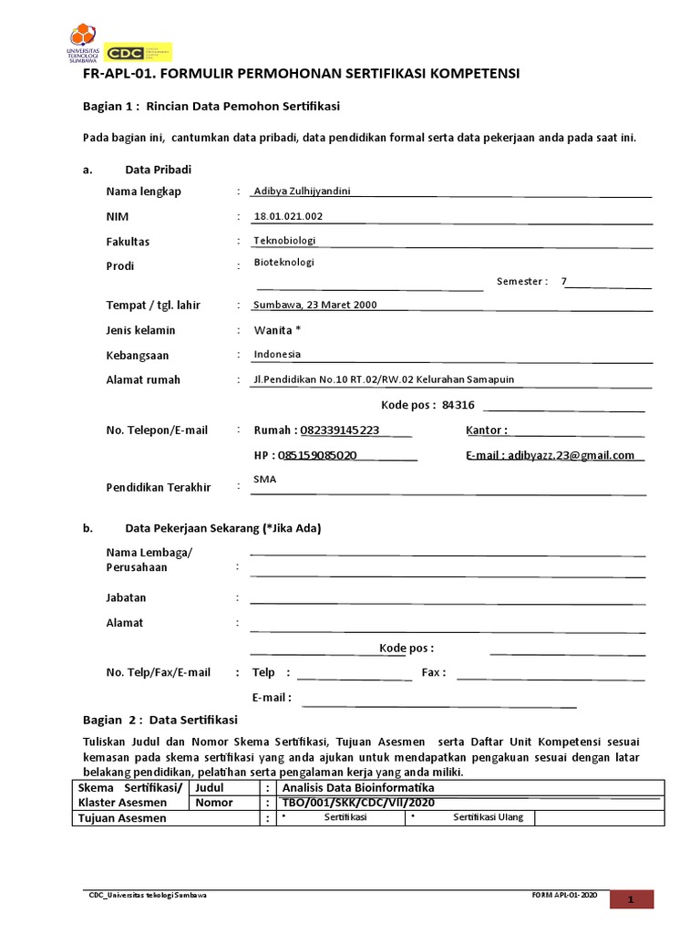 FR APL 01 FTB 2020 | PDF