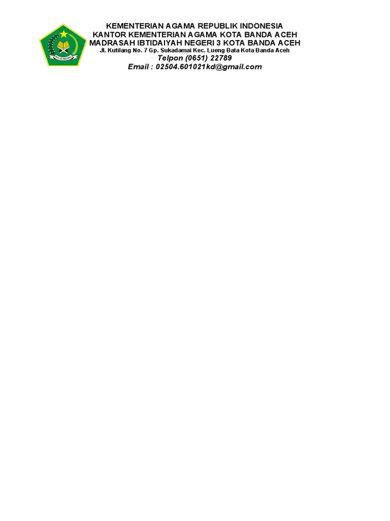 Kop Surat Terbaru Min 3 | PDF