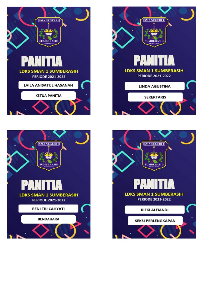 Name Tag Panitia Dan Peserta Ldks | PDF