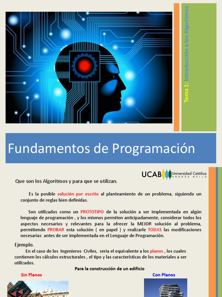 Clase 1 Fundamentos de Programacion Intro Algoritmos Abr-Ago 2021 | PDF ...