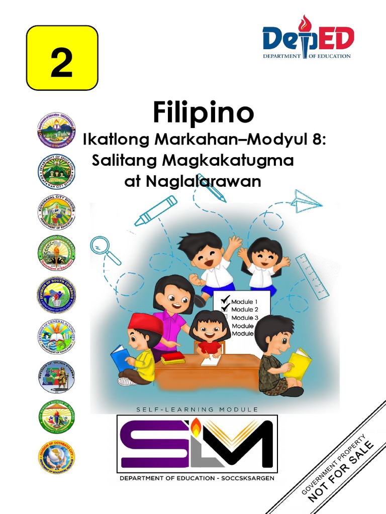 Filipino: Ikatlong Markahan-Modyul 8: Salitang Magkakatugma at Naglalarawan | PDF