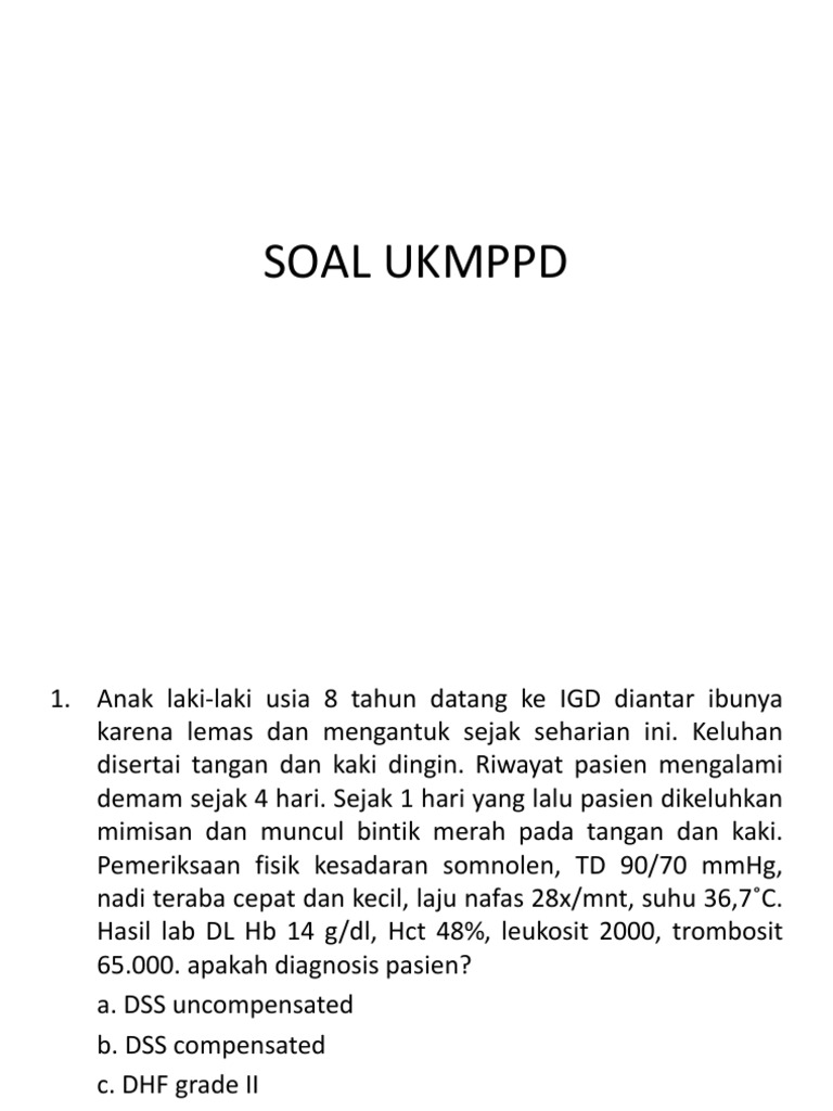 Jawaban Soal UKMPPD PDF | PDF