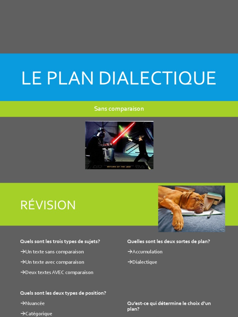 Le Plan Dialectique | PDF | Dialectique | Thèses