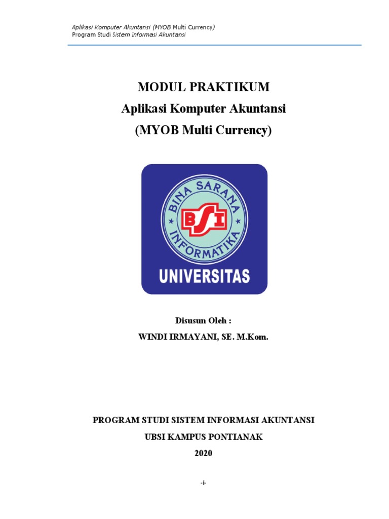 Modul Aplikasi Komputer Akuntansi | PDF