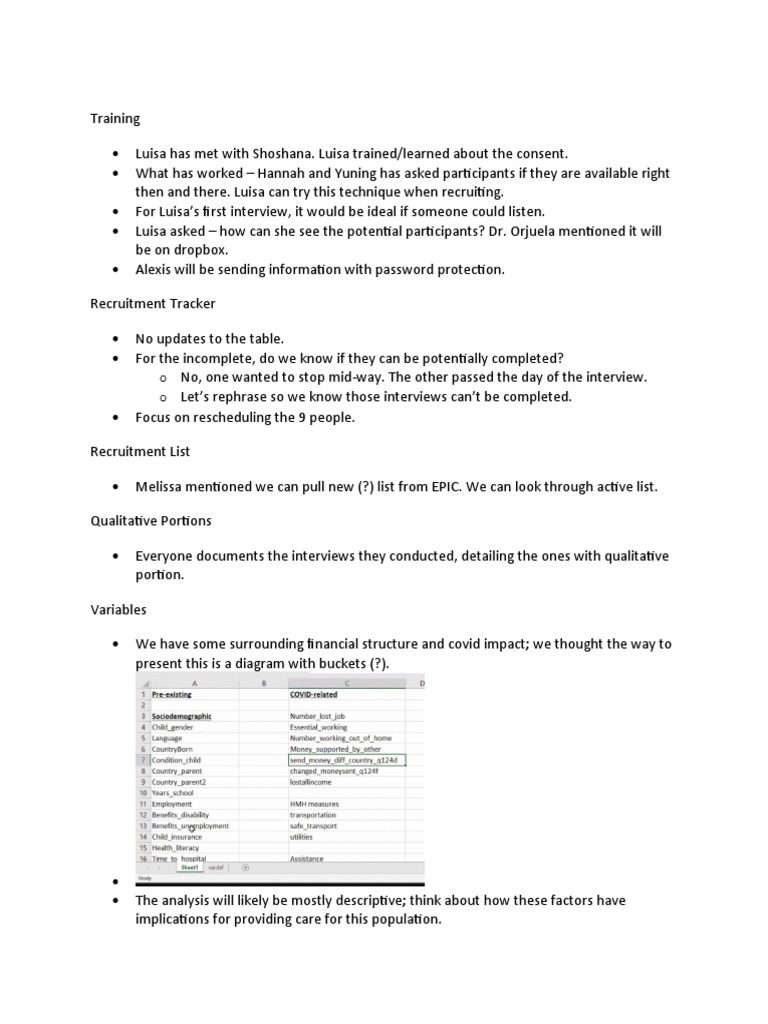C19 Meeting Notes | PDF | Career & Growth | Self-Improvement