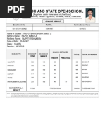 Class 12 Marksheet Template | PDF