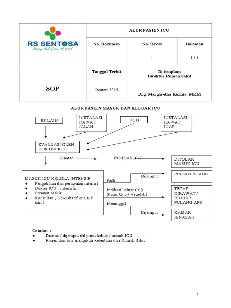 Alur Pasien Icu | PDF