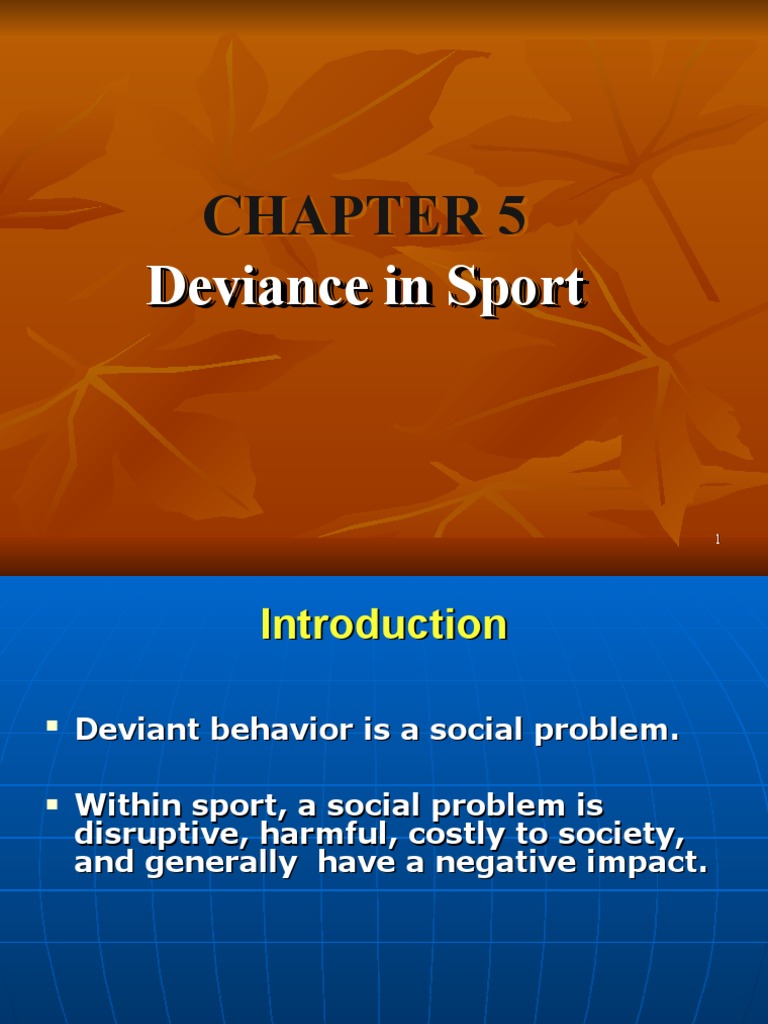 Understanding Deviance in Sports | PDF | Deviance (Sociology) | Psychology