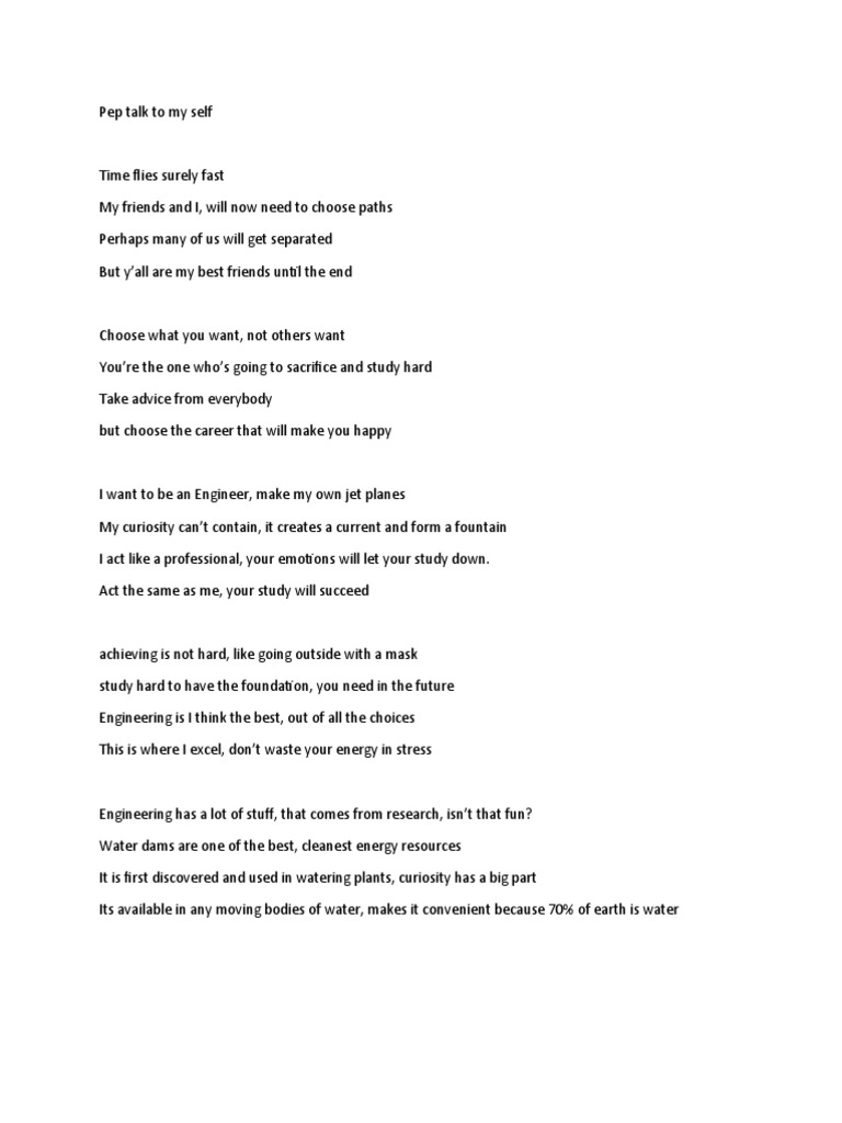 Spoken Poetry For My Future Career | PDF