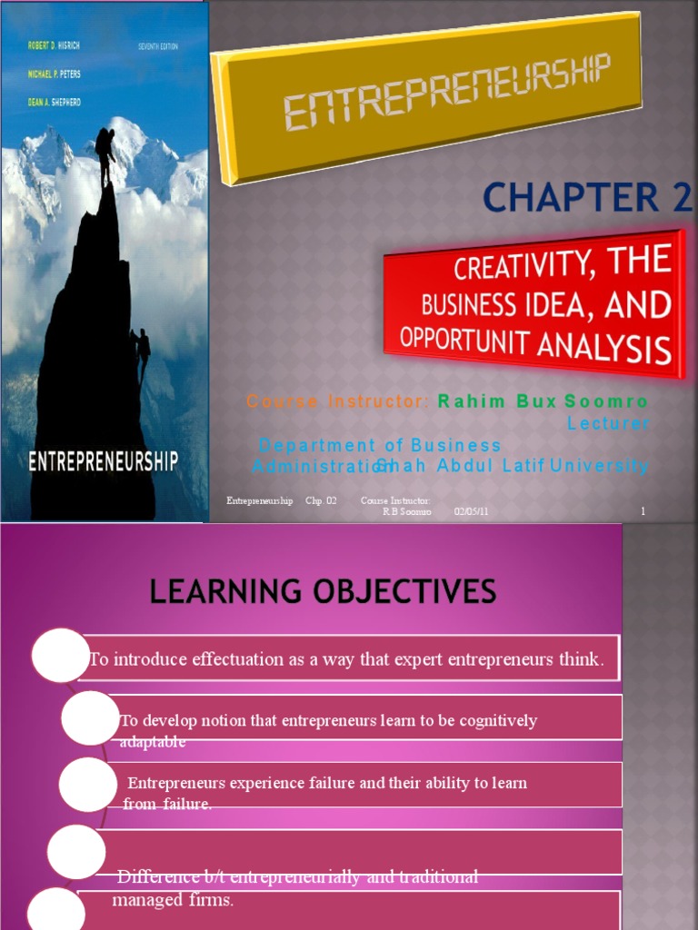 Entrepreneurial Creativity and Innovation | PDF | Entrepreneurship ...