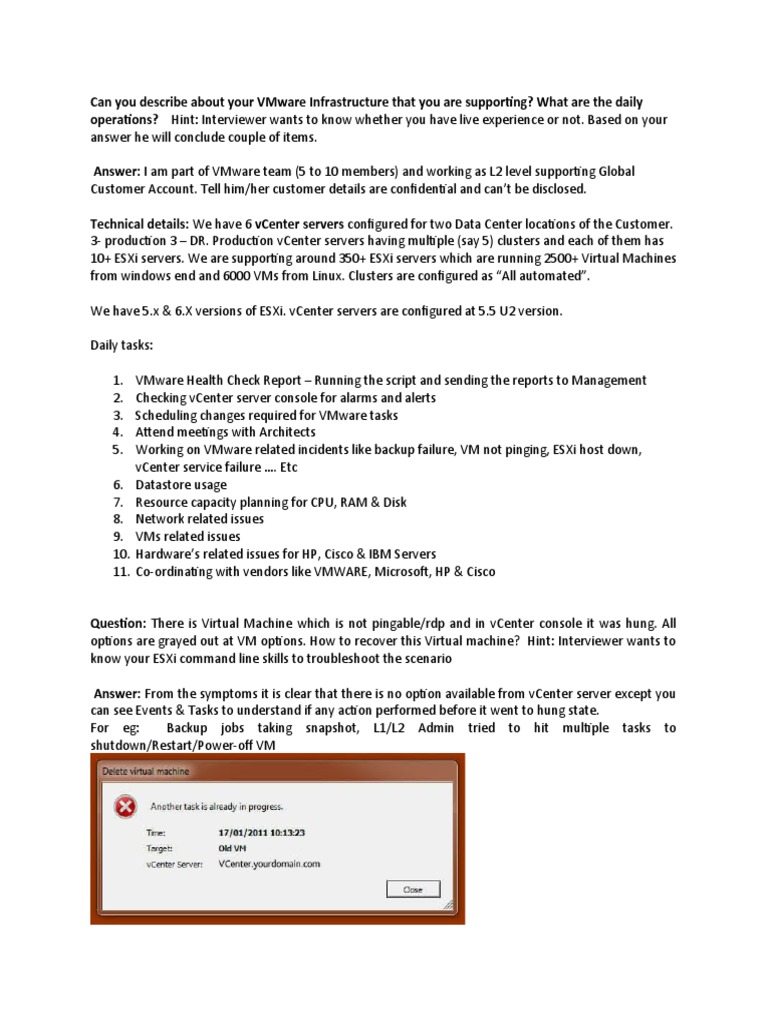 VMware Scenario Based | PDF | V Mware | Virtual Machine