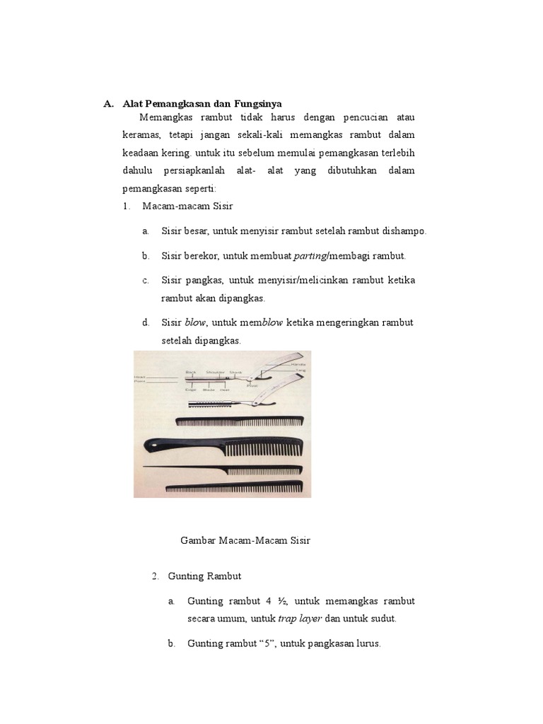 Alat Pemangkasan Rambut | PDF