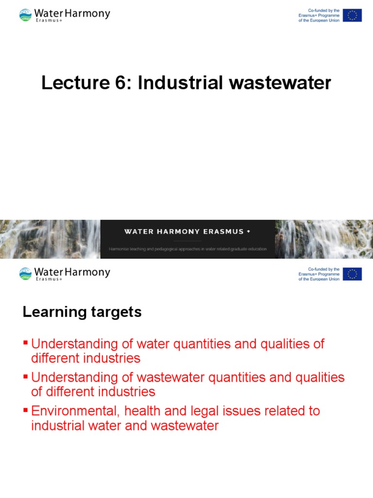 Lecture 6 - Industrial Wastewater | PDF | Sewage Treatment | Magnesium
