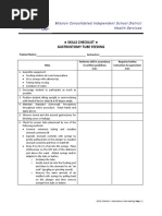Checklist PEG Tube Feeding | PDF | Medicine | Health Sciences
