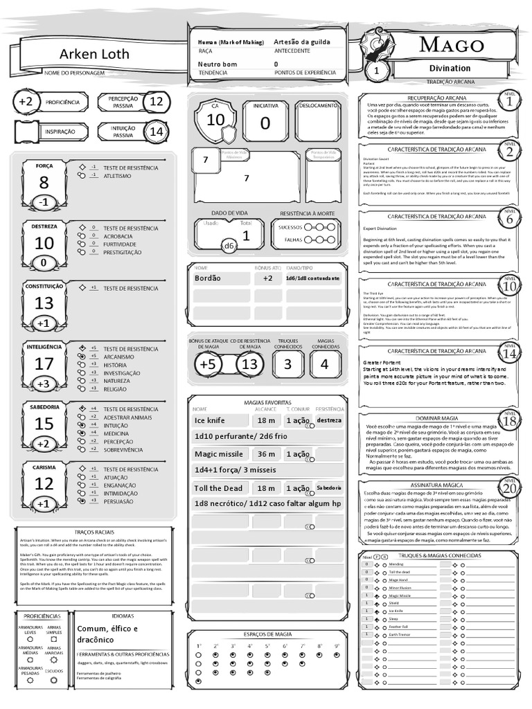 Arken Loth: Divination | PDF | Gary Gygax Games | D20 System