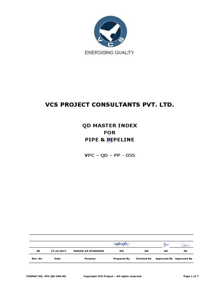 VPC-QD-PP-035 Escalation Quantities | PDF | Pipe (Fluid Conveyance) | Gas Technologies