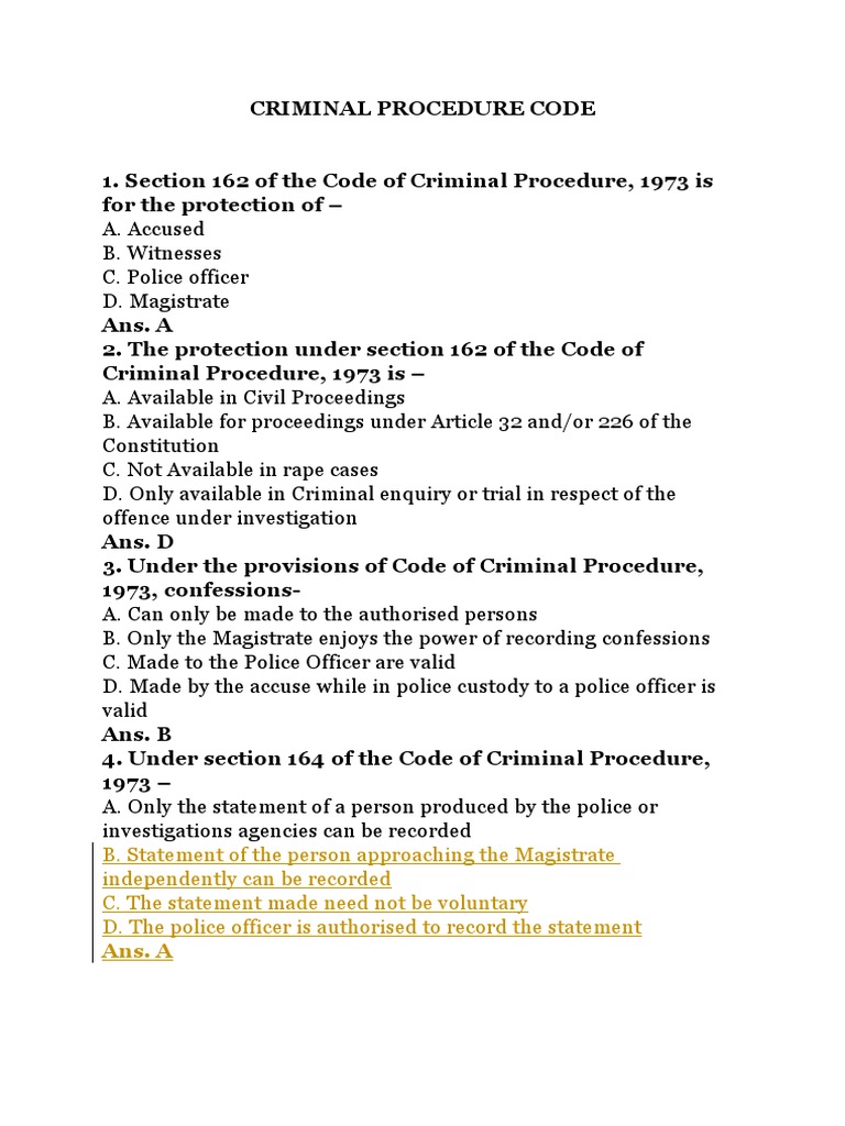 Criminal Procedure Code | PDF | Criminal Procedure In South Africa ...