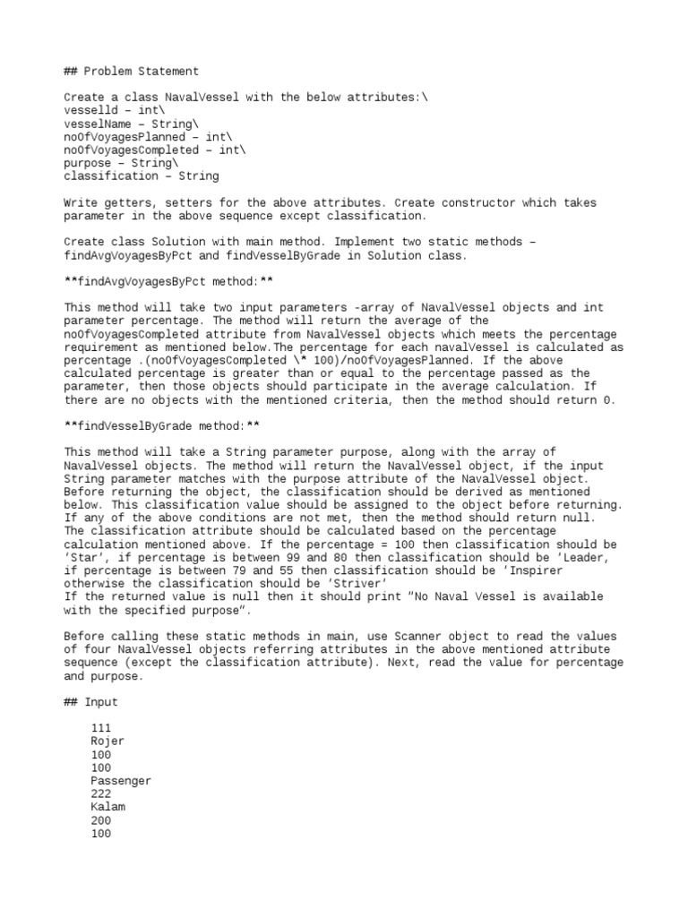 Naval Vessel | PDF | Method (Computer Programming) | Parameter ...