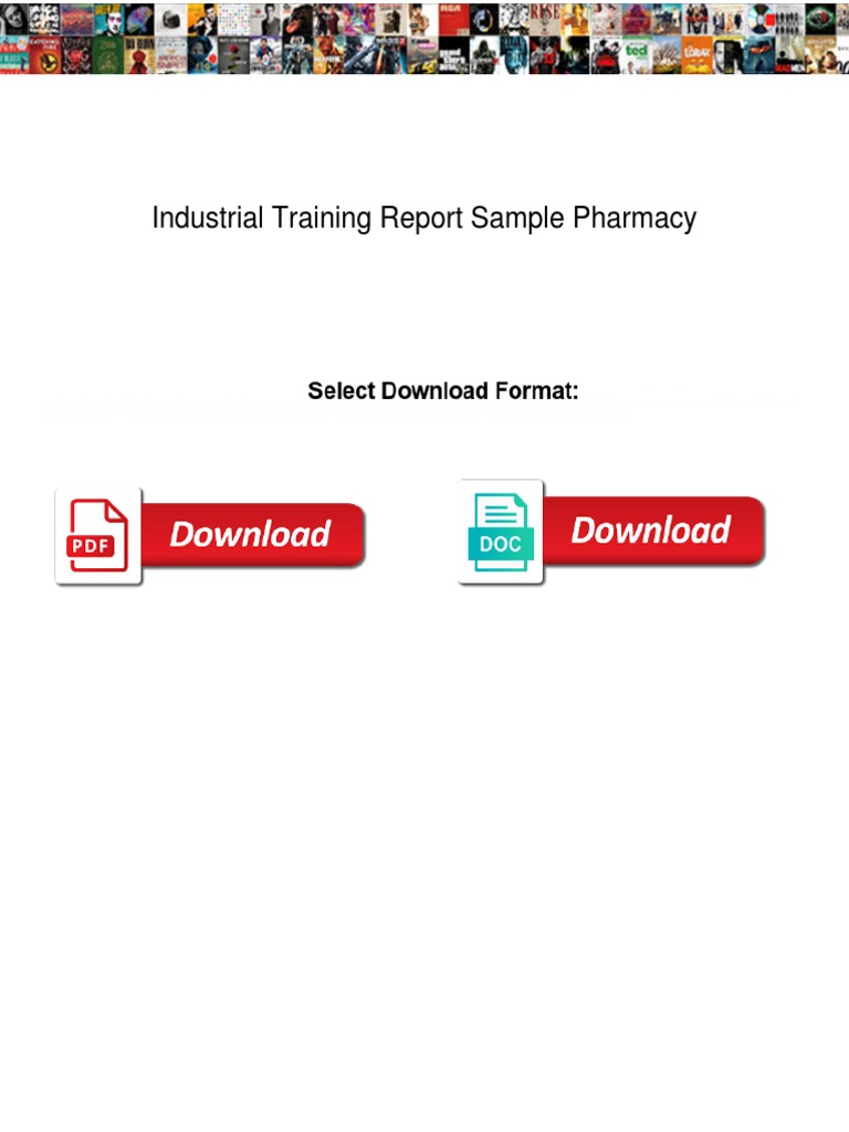 Industrial Training Report Sample Pharmacy | PDF | Pharmacy | Pharmacist