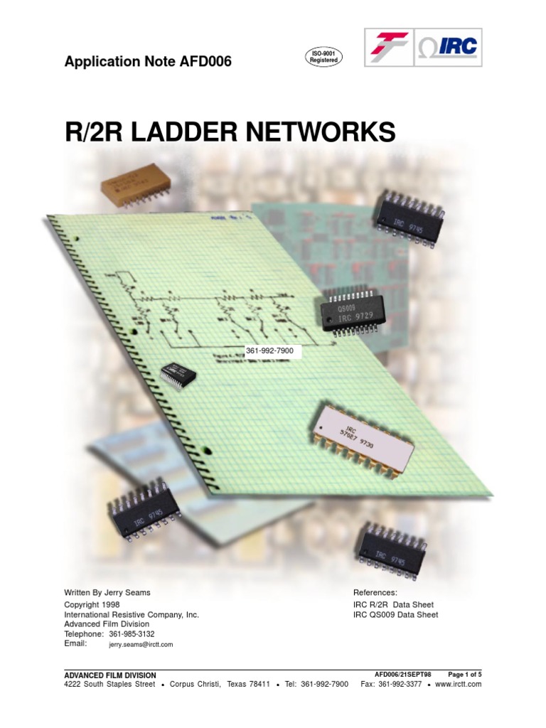 R/2R Ladder Networks: Application Note AFD006 | PDF | Bit | Resistor