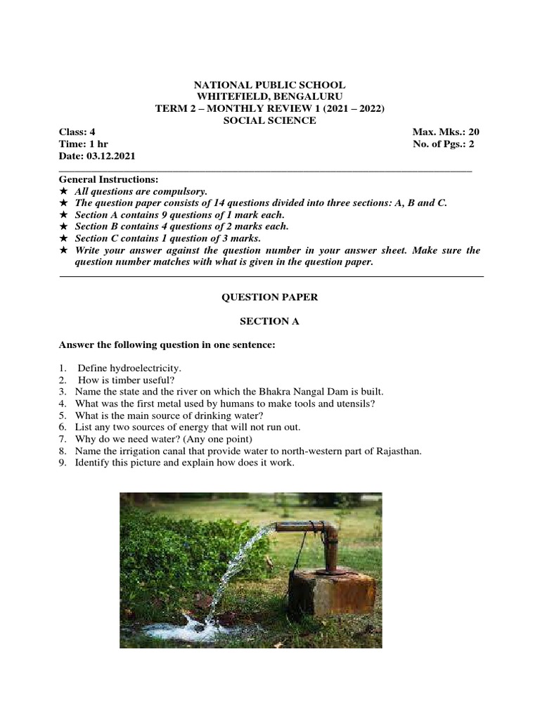 Cl4 t2 SSC MR 1 QP | PDF