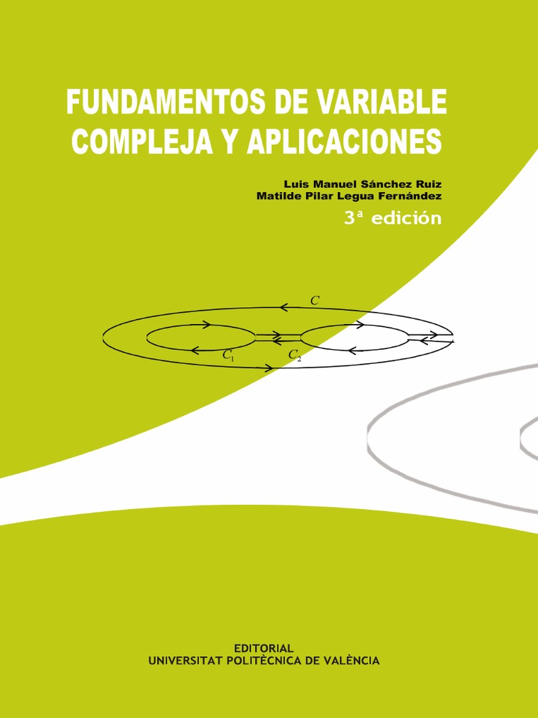 Sánchez - FUNDAMENTOS DE VARIABLE COMPLEJA Y APLICACIONES | PDF ...
