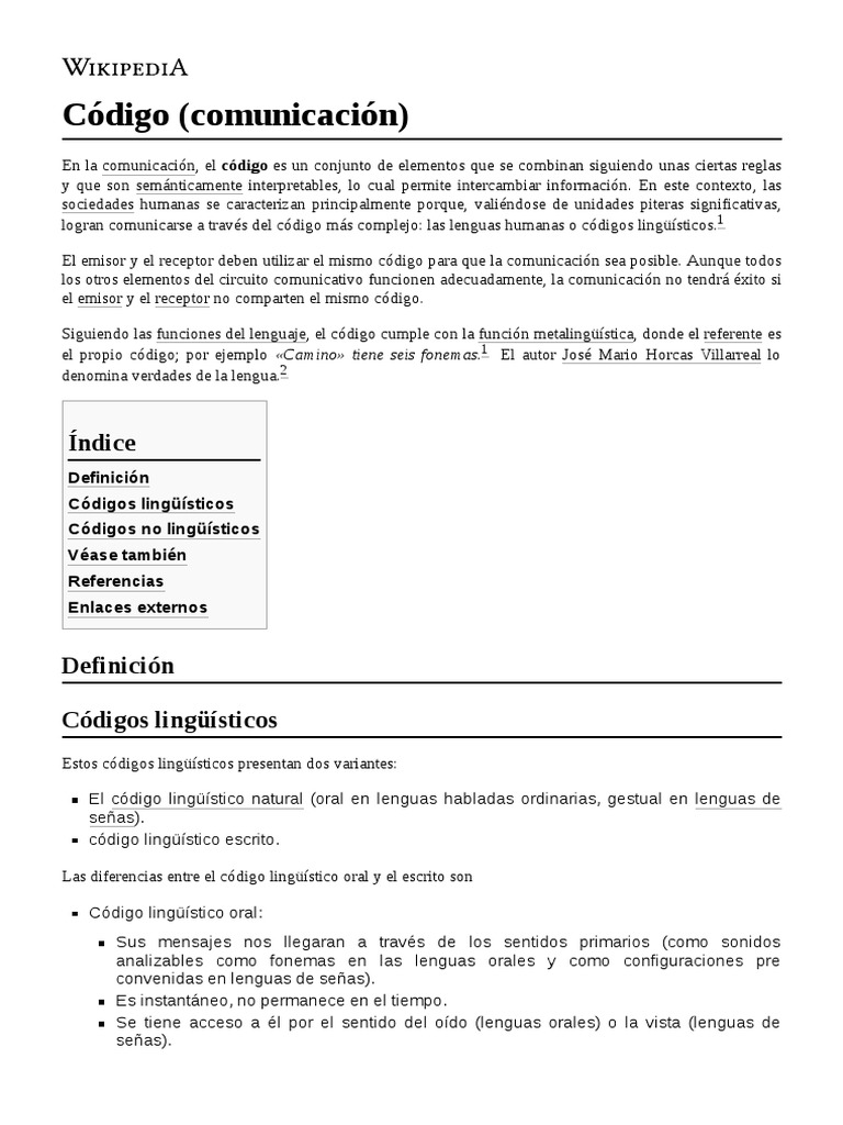 Código (Comunicación) | PDF | Comunicación | Lingüística
