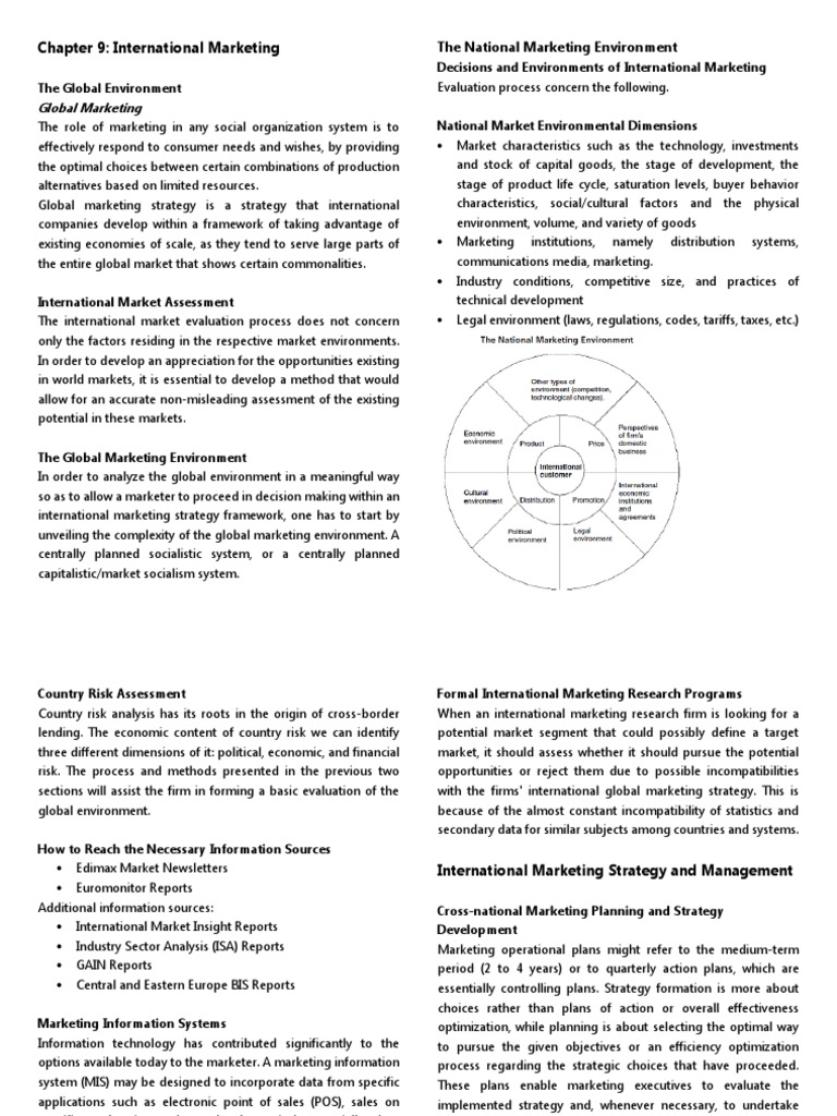 Chapter 9 INTERNATIONAL BUSINESS AND TRADE | PDF | Marketing ...