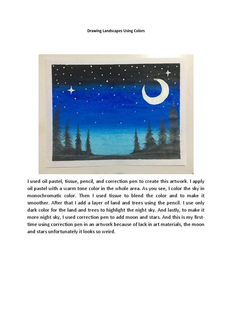 03 Activity 1 (Drawing Landscapes Using Colors) | PDF