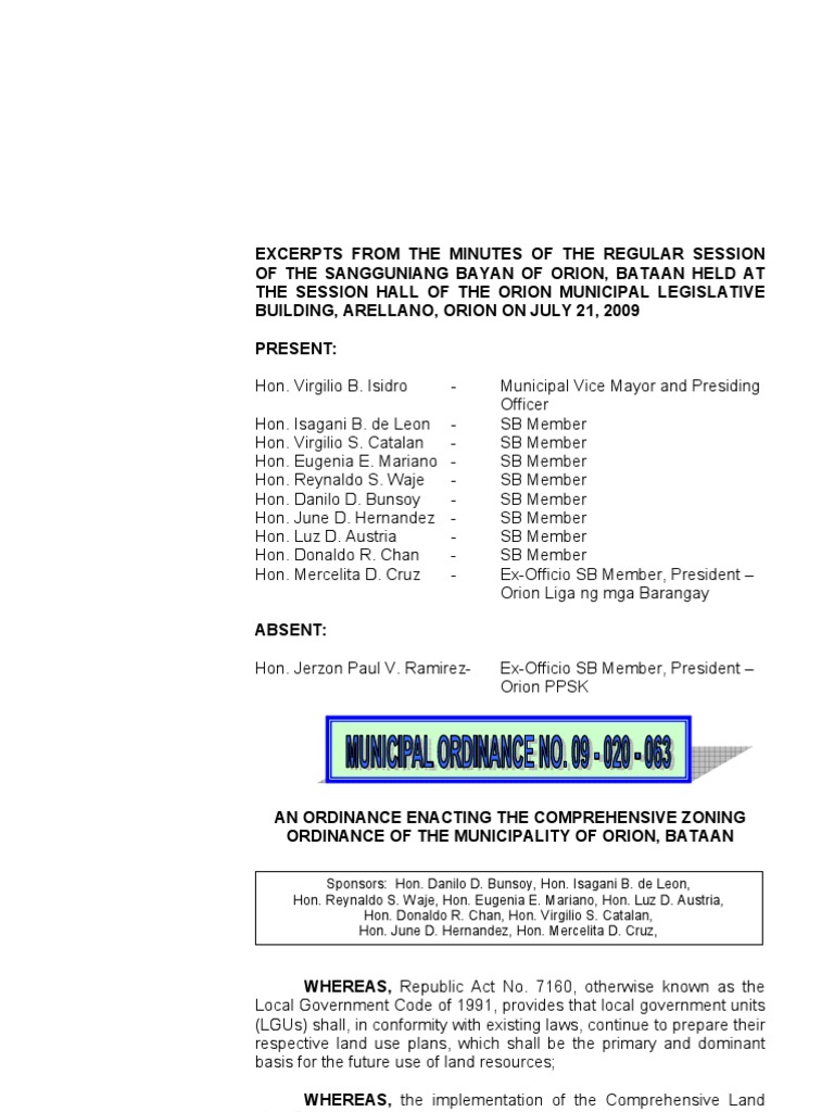 Zoning Ordinance | PDF | Zoning | Building Code