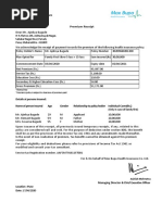 Health Insurance Premium Receipt | PDF | Insurance | Taxes