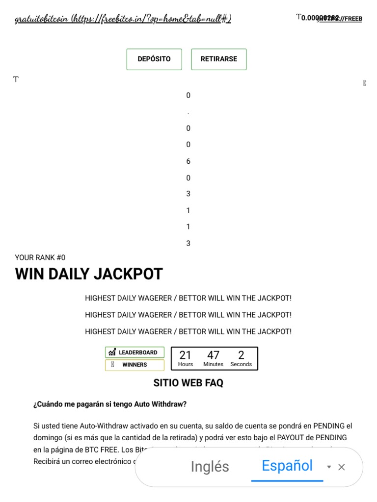 46m - 41s - FreeBitco - in - Win Free Bitcoins Every Hour! | PDF | Bitcoin | Dinero