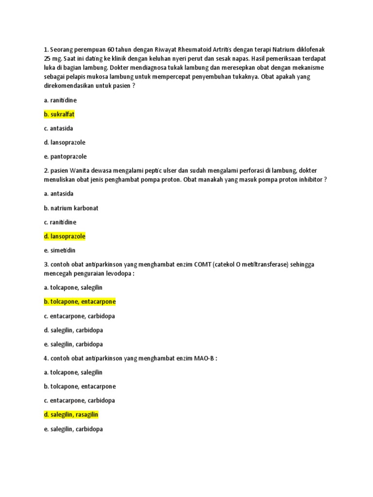 Obat untuk Lambung dan PPO | PDF