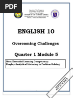 Quarter 1 - Module 1 - Lesson 1 - ENGLISH 10 | PDF | News | Learning