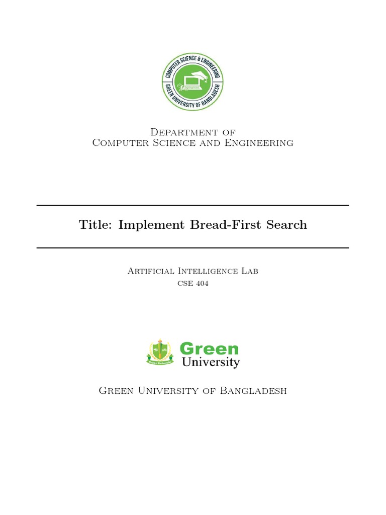 Breadth-First Search Traversal of Graphs: An Implementation and Analysis of the BFS Algorithm ...