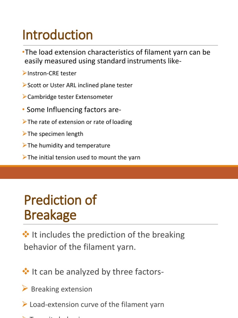 Yarn Breakage | PDF | Yarn | Fracture