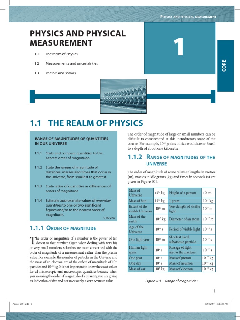Physics CH 1 | PDF | Significant Figures | Accuracy And Precision