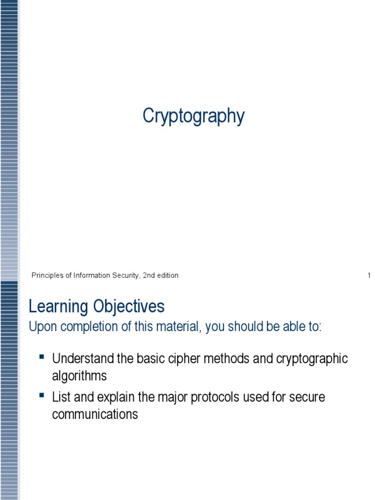 Cryptography and Secure Communication Principles | PDF | Areas Of ...