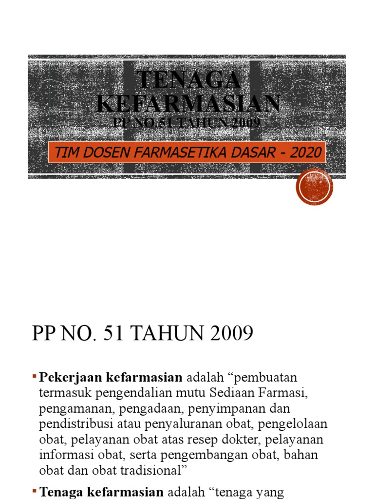 Tenaga Farmasi | PDF