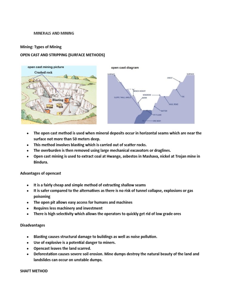 Minerals and Mining | PDF | Mining | Coal Mining