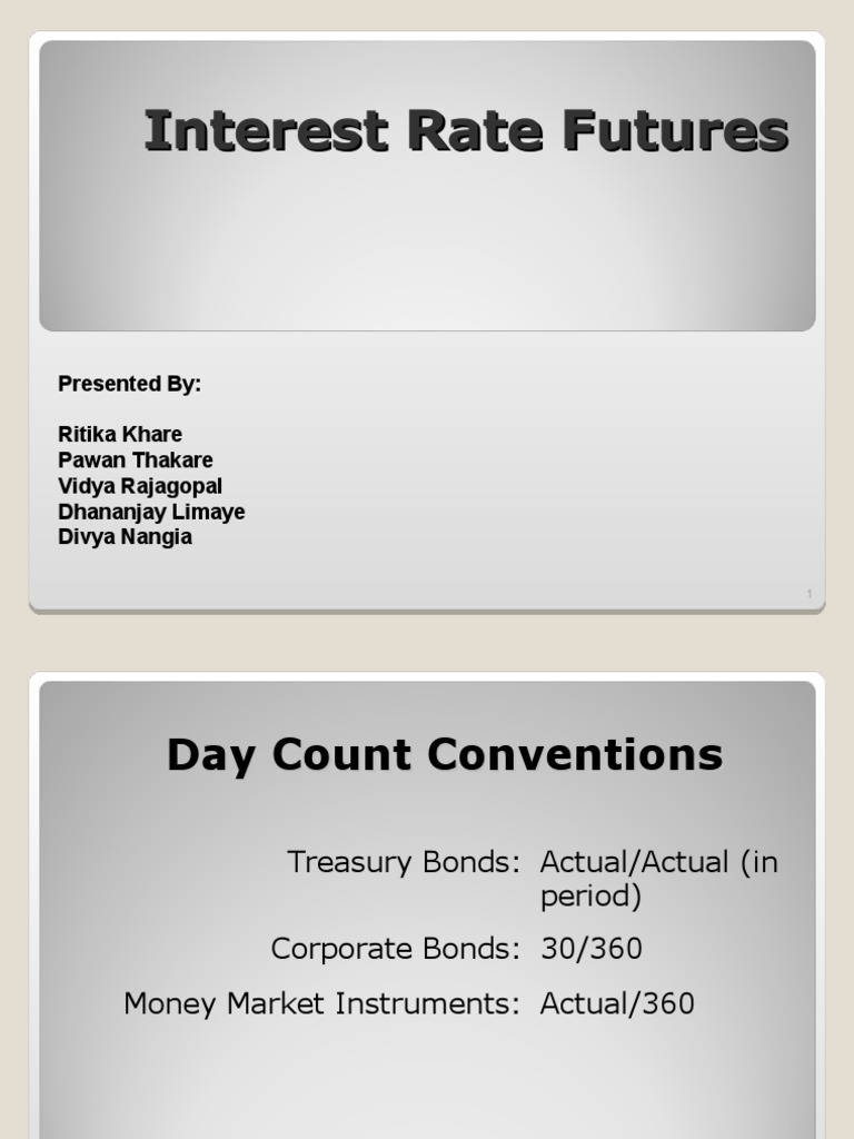 Interest Rate Future | PDF | Futures Contract | Bond Duration