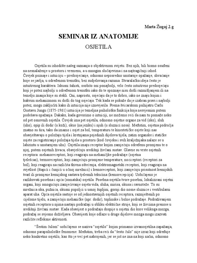 OSJETILA | PDF