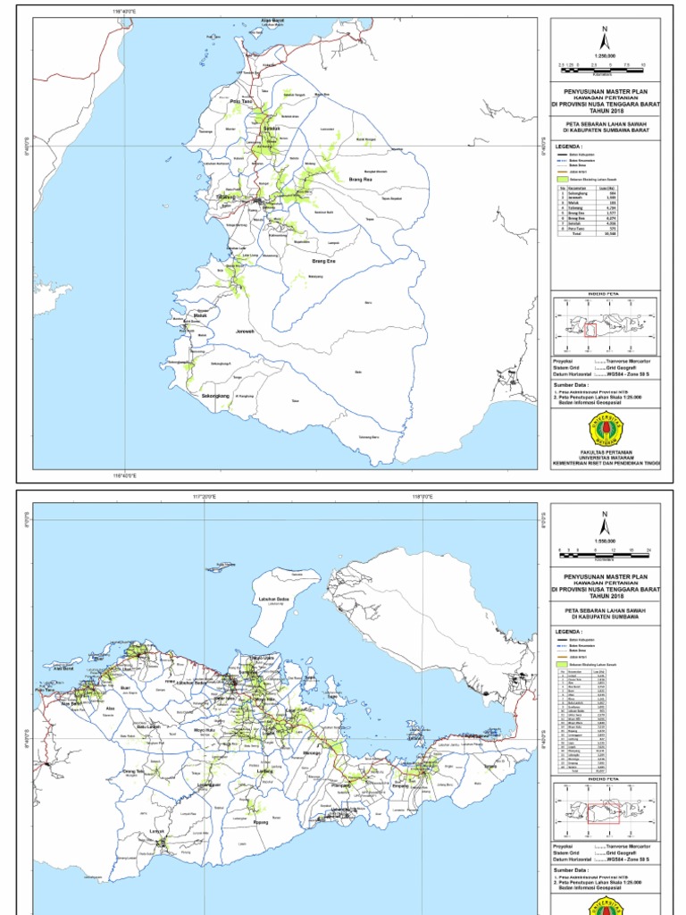 Sebaran Sawah (10 Peta) | PDF