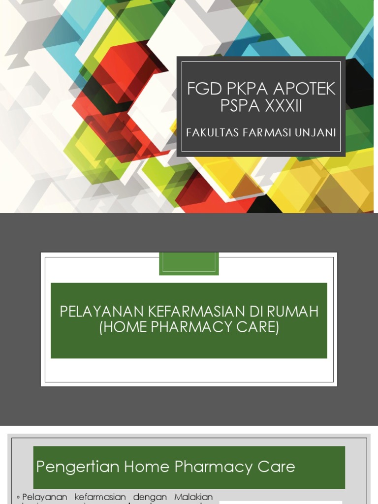 Mahasiswa Pelayanan Kefarmasian Di Rumah Home Pharmacy Care Pdf
