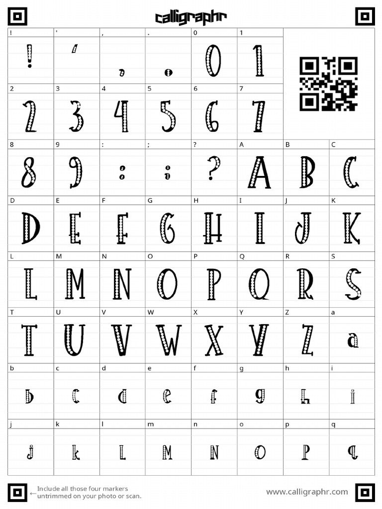 Calligraphr-Template 11 | PDF